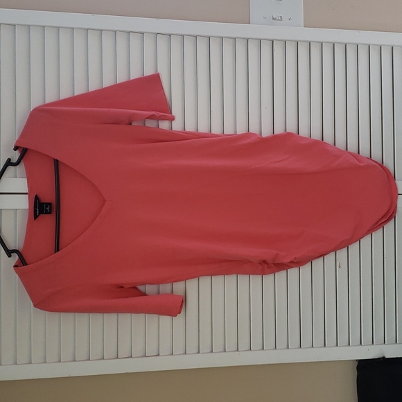 Moda International | Tops | Moda International Half Sleeve Coral Pink ...